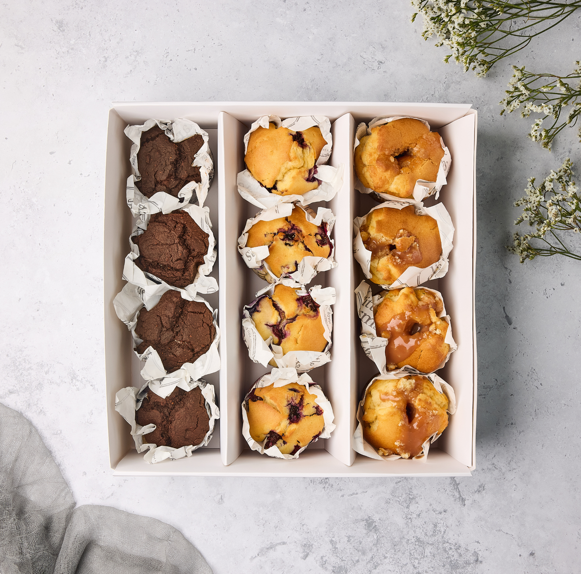 Assorted Muffins Box (12 pcs) – Little Farms