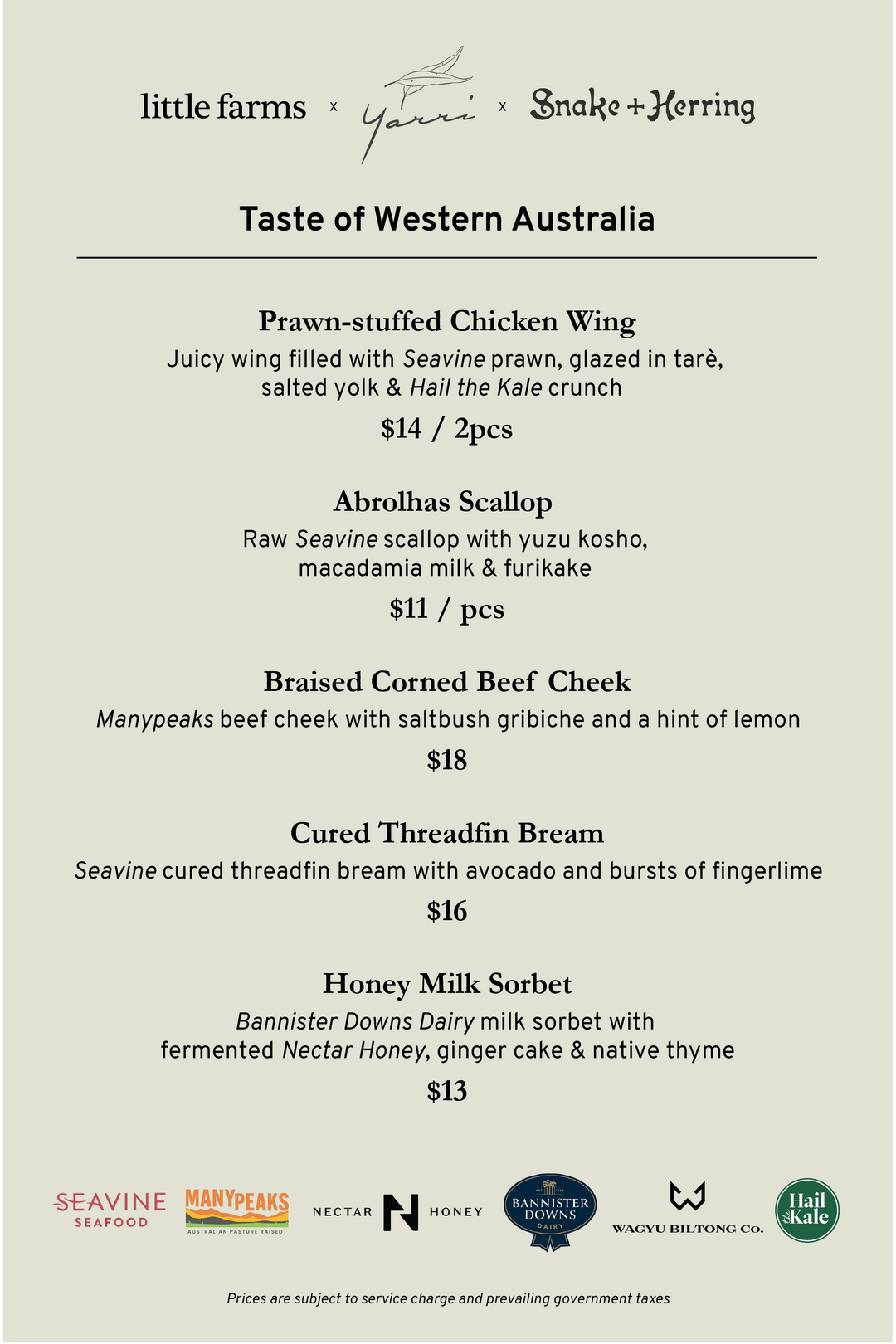 Menu – Little Farms